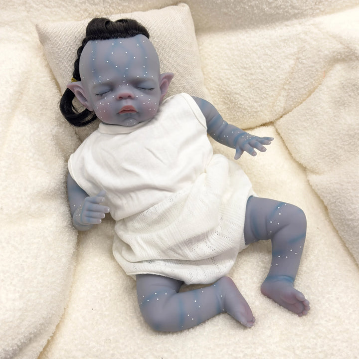 Owen - 16 Inch Pumpkin Pixie Avatar Reborn Doll Lifelike Soft Cloth Bo ...