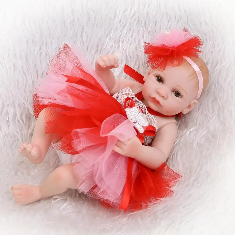 "Cleo" - 10 Inch Awake Baby Girl Reborn Doll Full Vinyl Body Christmas ...