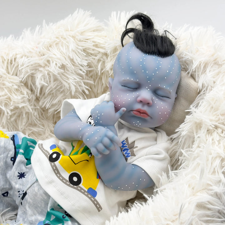 Declan - 19inch Avatar Glow-in-the-Dark Loulou Lifelike Reborn Baby Do ...