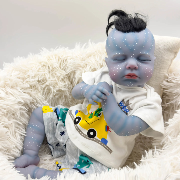 Declan - 19inch Avatar Glow-in-the-Dark Loulou Lifelike Reborn Baby Do ...