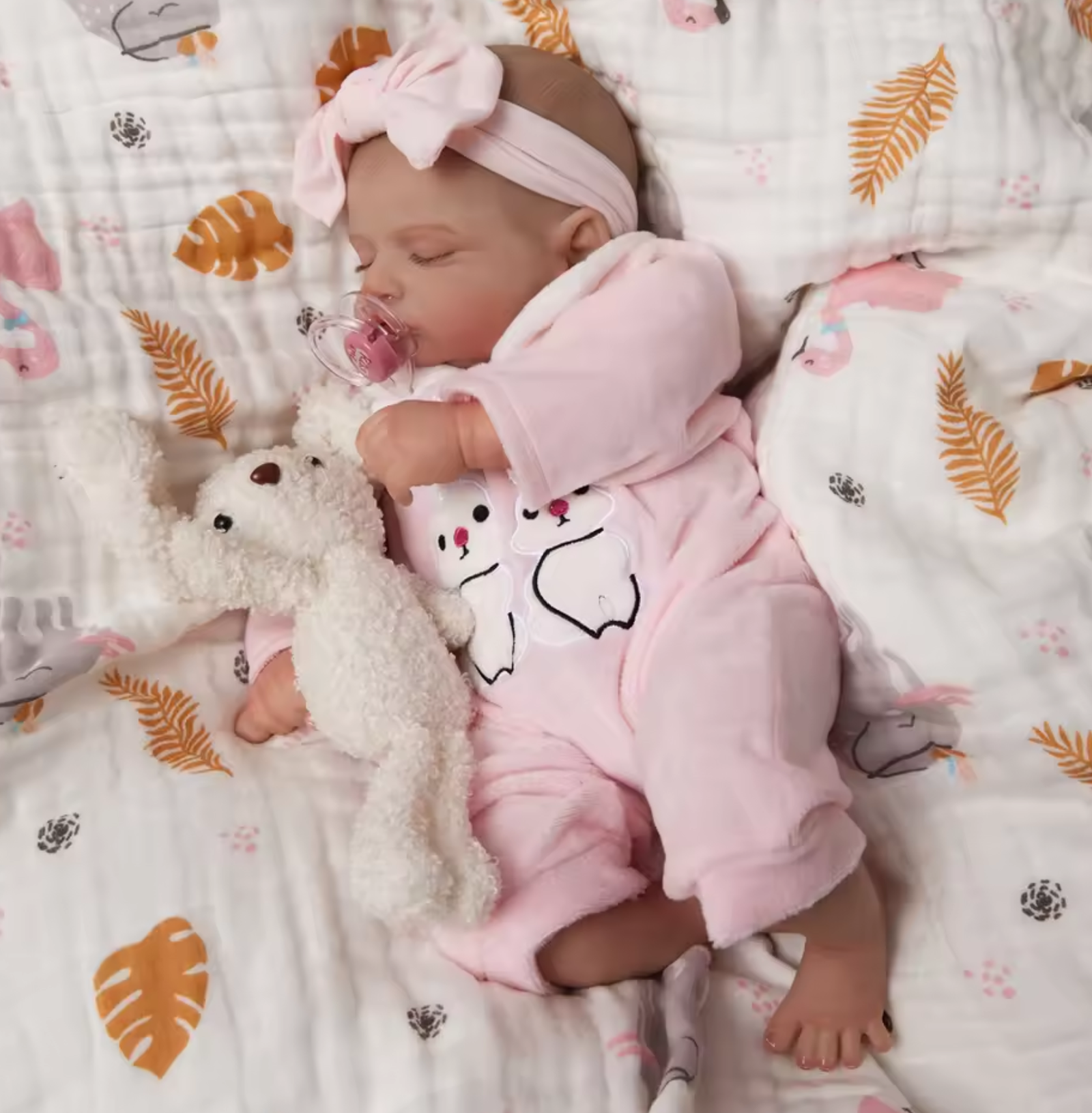 "Isabella" - 19 Inch Baby Reborn Doll 3D Painted Soft Cloth Body ...